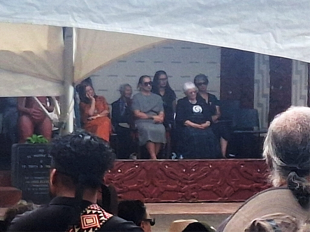 Te Poari, kaiwhakahaere at Waitangi grounds for pōhiri to greet Māori ...
